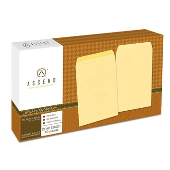 Sobre Coin con Solapa Engomada Oxford Kraft Amarillo 50 piezas | Sobres ...
