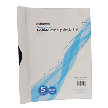 FOLDER PORTADOCUMENTOS BLANCO CARTA ICLIP CON LIGA PIEZA | Folders ...