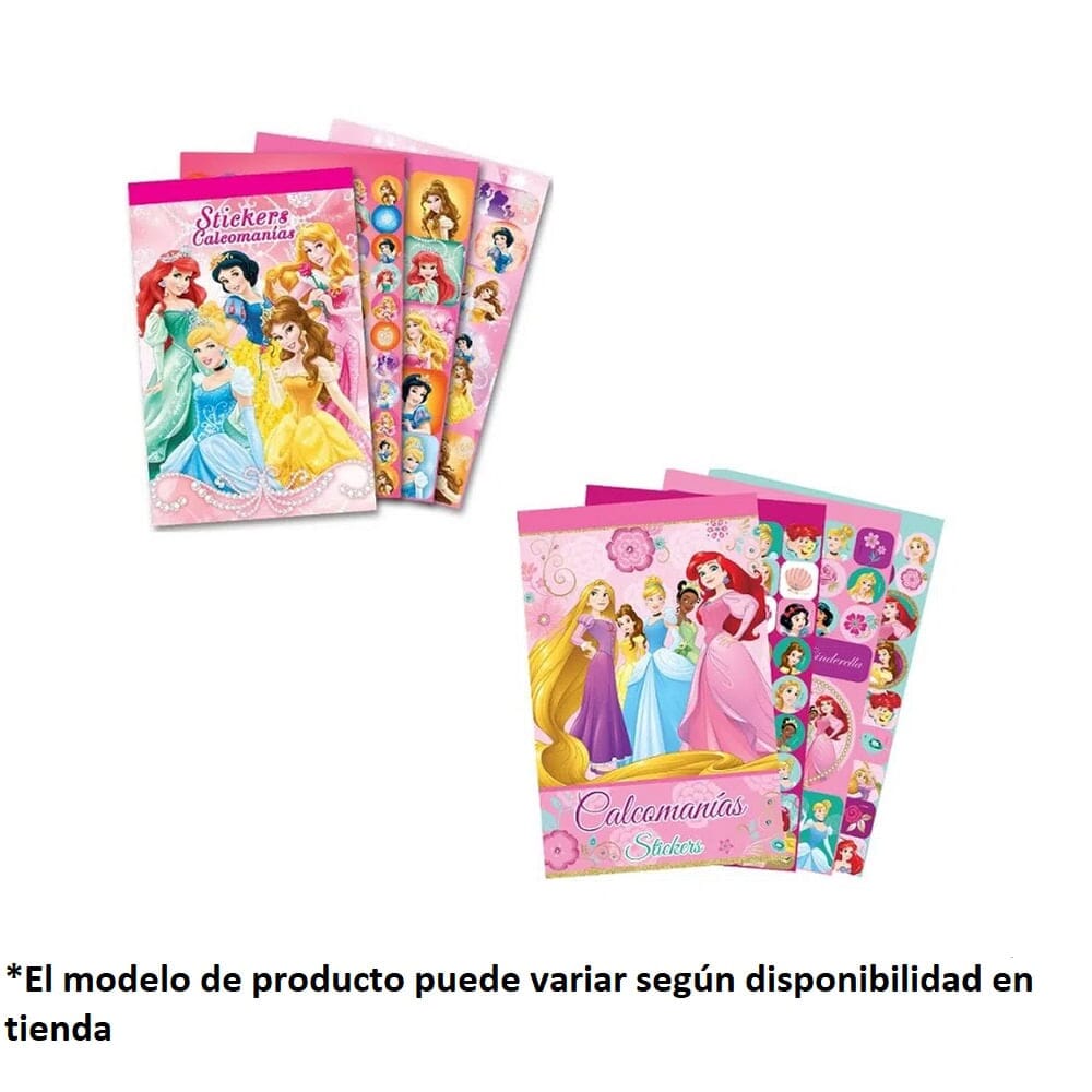 Bloc de Stickers Princesas de Disney Varios Diseños 1 pza | OfficeMax ...