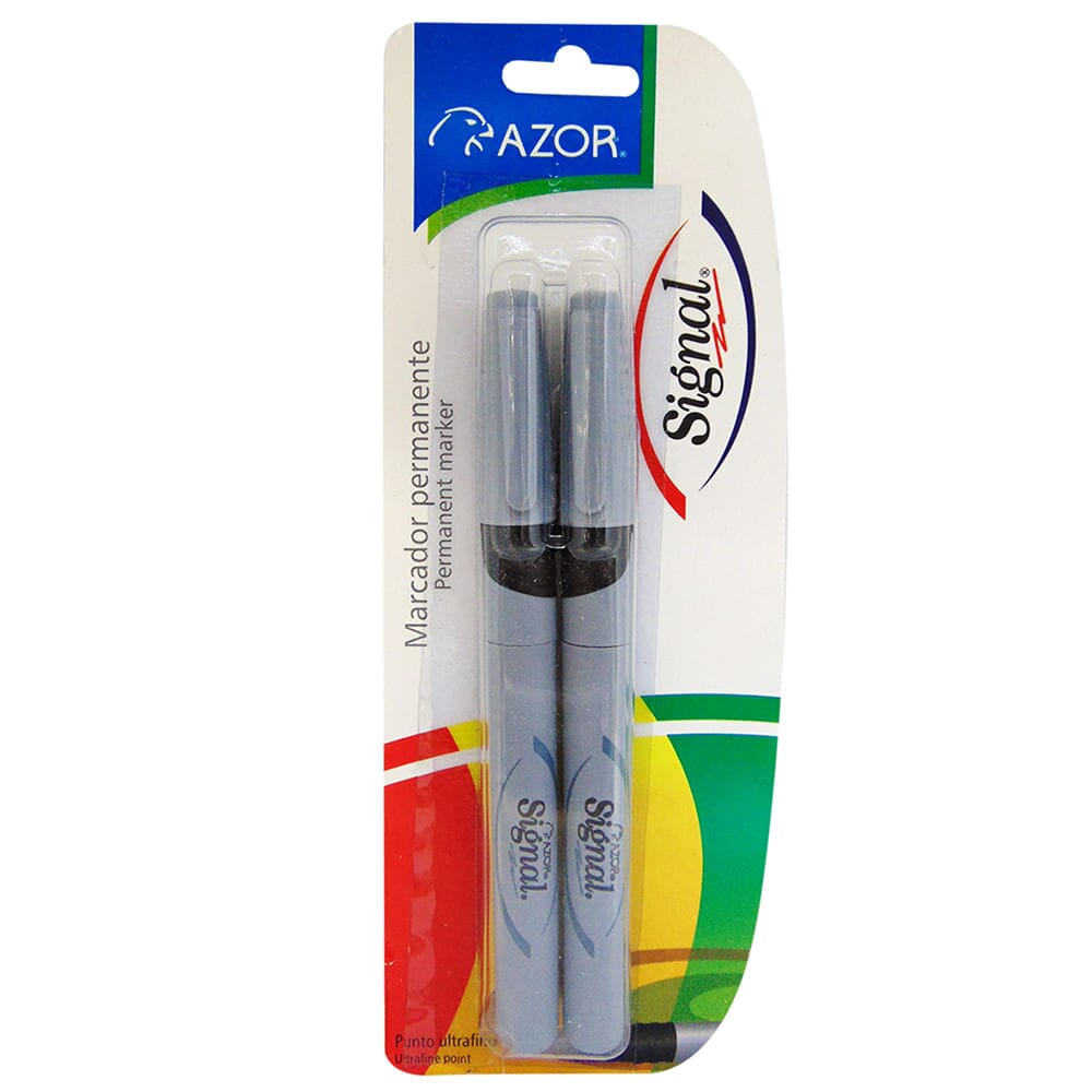 Marcador Signal Punto Ultrafino con 2 Piezas negro | Marcadores ...