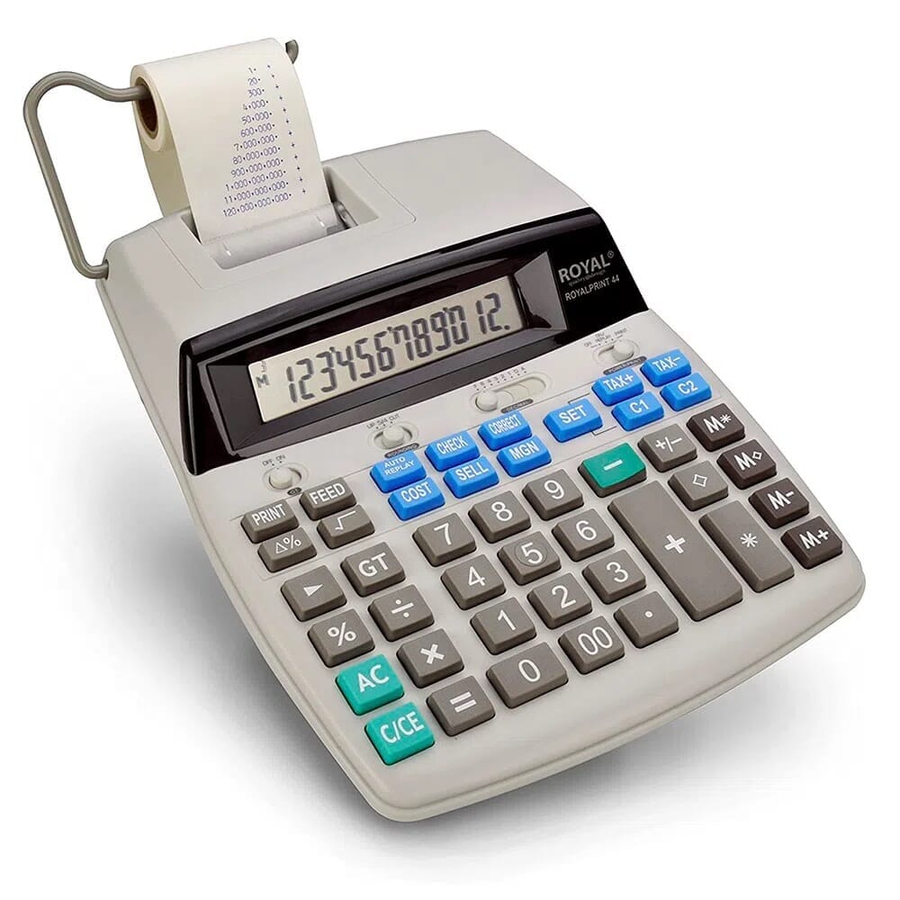 Sumadora Royal Print 44 Blanco 12 Dígitos | Calculadoras - Kiosko