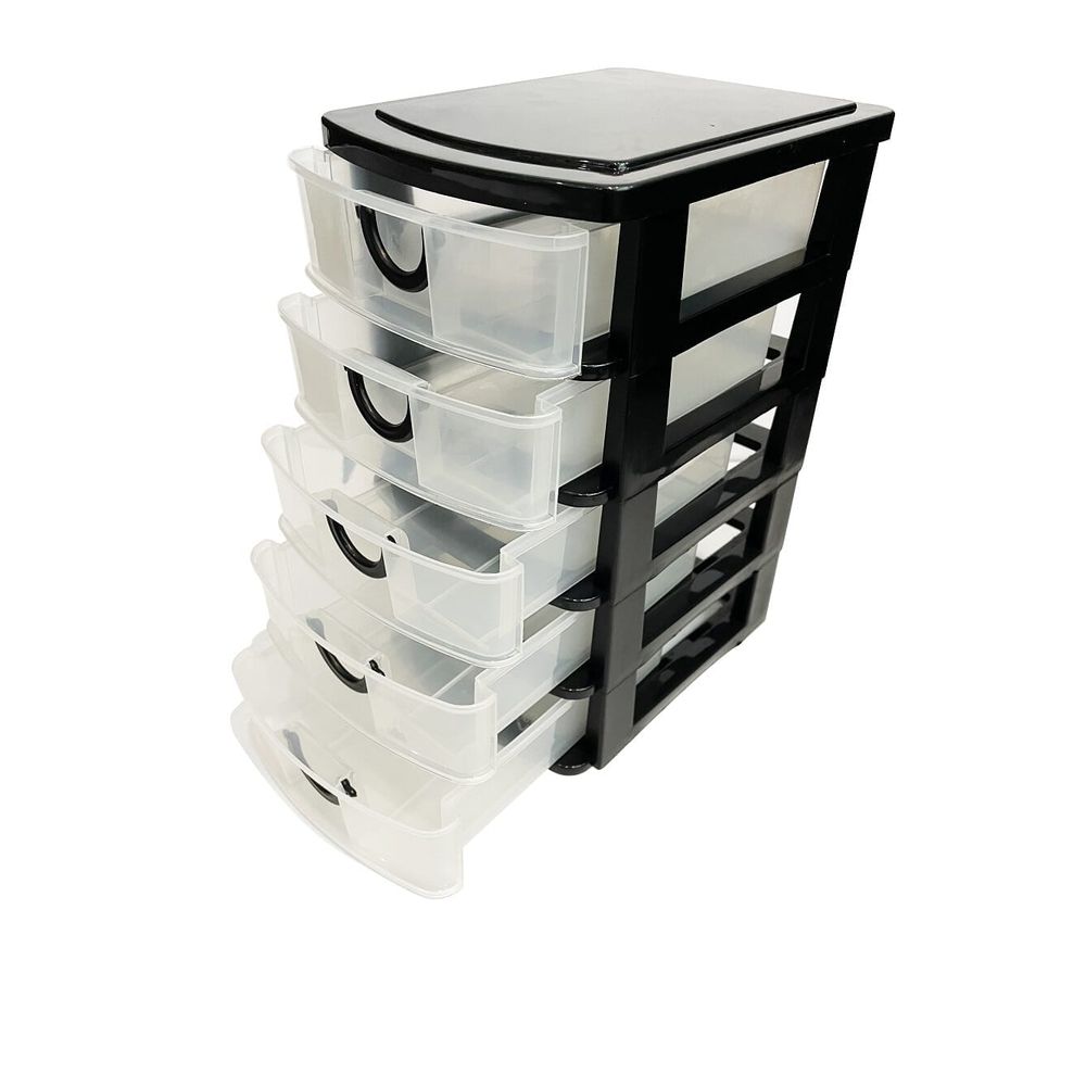 Mini Cajonera OfficeMax para Escritorio 5 Niveles Negro | Cajas de ...