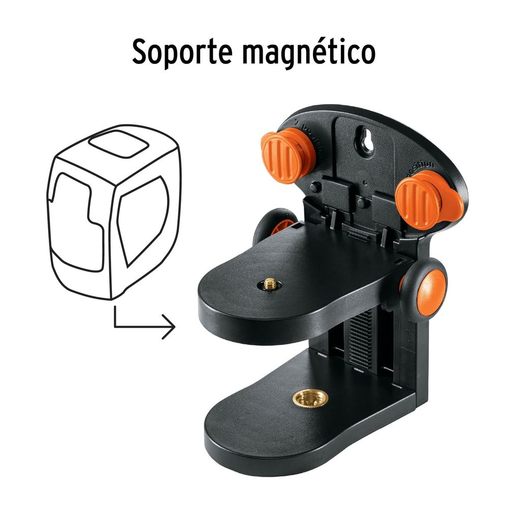 Nivel láser con alcance 30 m y 2 puntos de plomada de pilas ...