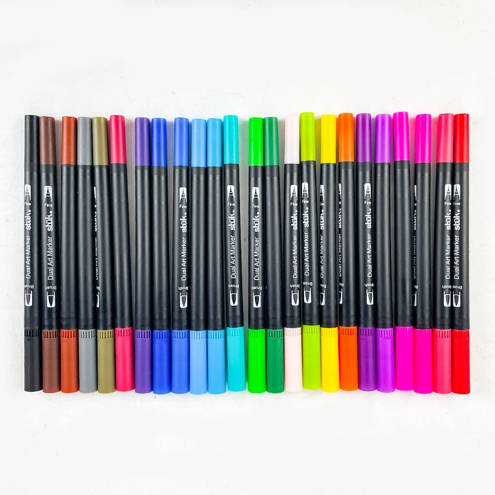 Plumones Stuk Doble Punta 24 piezas | Plumones | OfficeMax - Kiosko