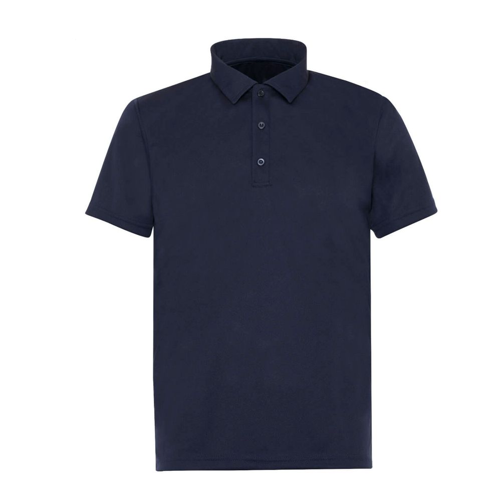 Playera Tipo Polo Dry Fit Azul Marino Caballero | Uniformes ...