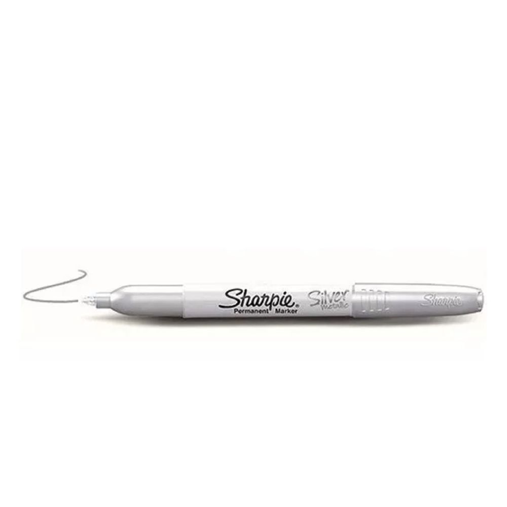 Marcador Permanente Sharpie Metalic Plateado | Marcadores Permanentes ...