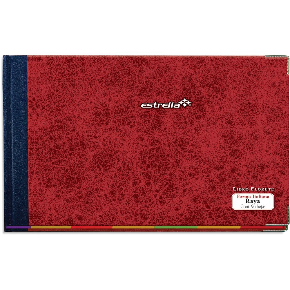 Libro florete rayado italiano 96 hojas estrella. - OfficeMax