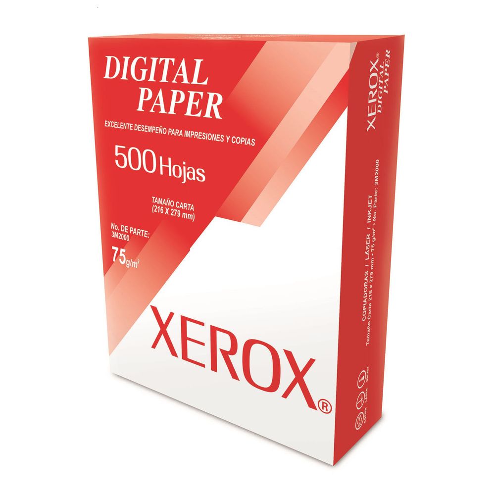 PAPEL XEROX ROJO TAMANO CARTA RESMA/500HJS 96 BLANC 75GR - OfficeMax