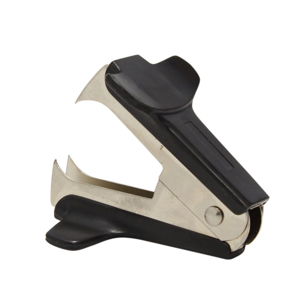 QUITAGRAPAS CUERPO METALICO Y ASAS DE PLASTICO COLOR NEGRO - OfficeMax