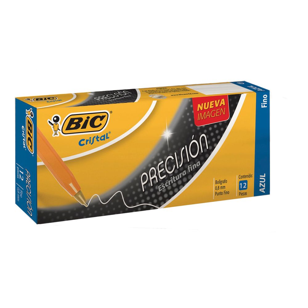 Bolígrafo Bic Cristal Fino Azul 12pz| Bolígrafos | OfficeMax - Kiosko Bolígrafo Bic Cristal Fino Azul 12pz| Bolígrafos | OfficeMax - Kiosko