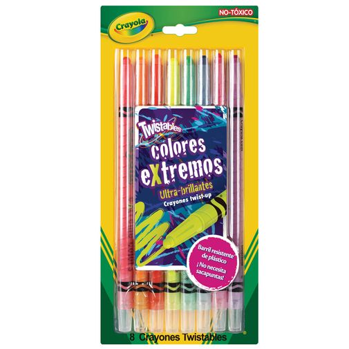Crayones neon twistables Crayola 8 piezas | Crayones | OfficeMax - Kiosko