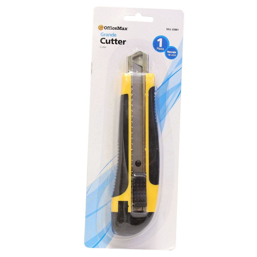 Cutter De Plástico Con Alma De Métal De 18MM Officemax | Guillotinas y ...