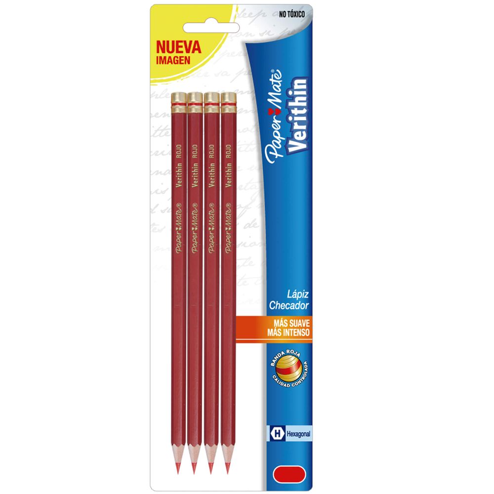 Lápiz Checador Paper Mate Verithin 4pz | Lápices | OfficeMax - Kiosko