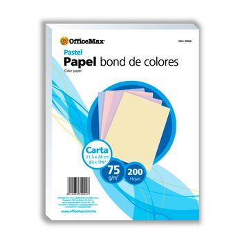 Papel Color Negro Tama¦o Carta 100 Hojas | Papel Fino | OfficeMax ...