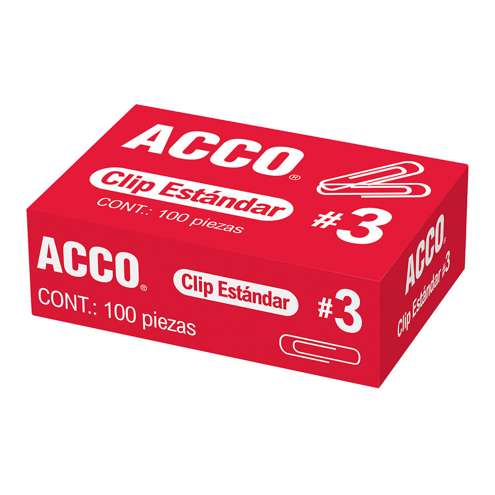 Clip Estandar Ñ3 1 Caja Con 100 Piezass | Clips, Chinchetas y Sujeta ...