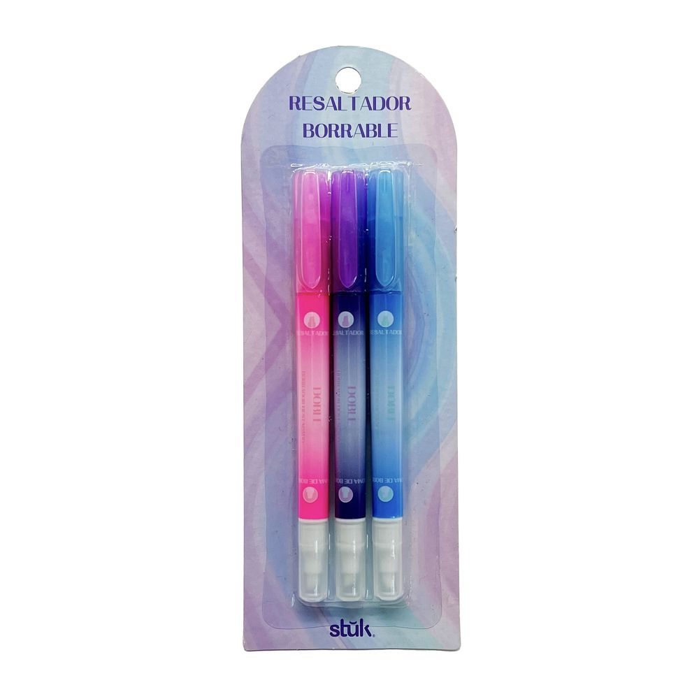 Marcatextos Borrables Stuk Pastel Varios Colores 4 piezas | Marcatextos ...