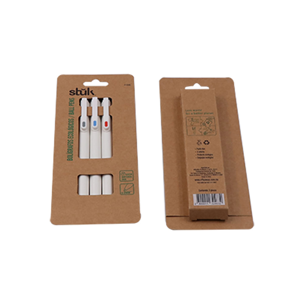 Bolígrafos Stuk Eco Multicolor 3pz | Bolígrafos | OfficeMax - Kiosko