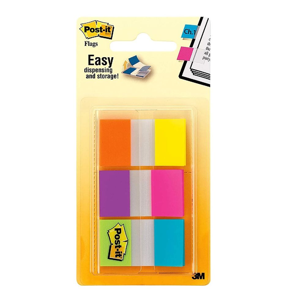 BANDERITAS POST-IT 1" COLORES BRILLANTES MEZCLADOS | Notas Adhesivas ...
