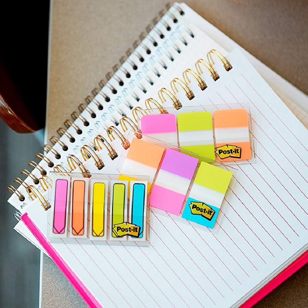 BANDERITAS POST-IT 1" COLORES BRILLANTES MEZCLADOS | Notas Adhesivas ...