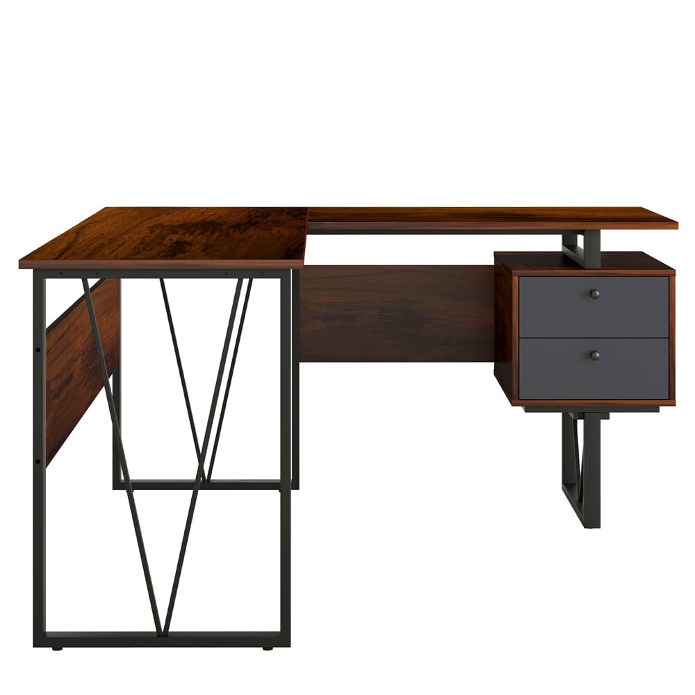 Escritorio en L Sierpe Chocolate | Escritorios En L - Kiosko