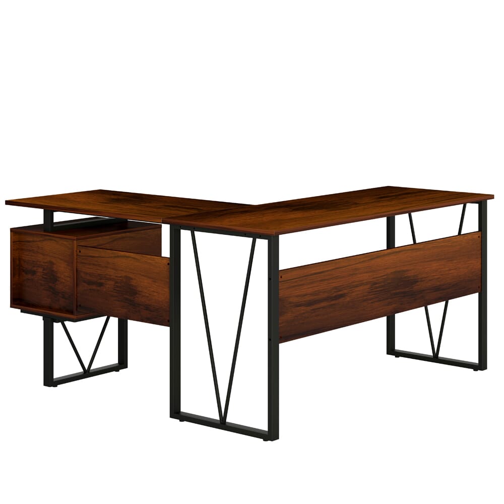 Escritorio en L Sierpe Chocolate | Escritorios En L - Kiosko