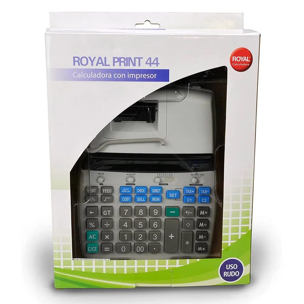 Sumadora Royal Print 44 Blanco 12 Dígitos | Calculadoras - Kiosko